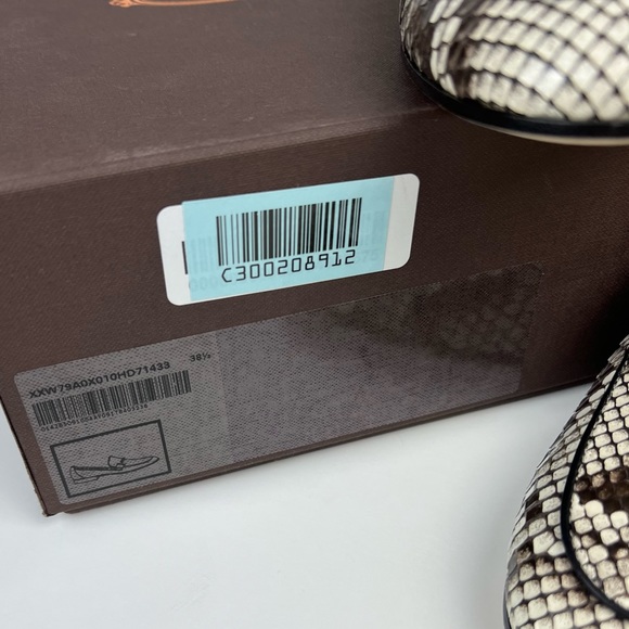 Tod's | Shoes | Tods Double T Brass Buckle Real Snake Skin Loafer ...